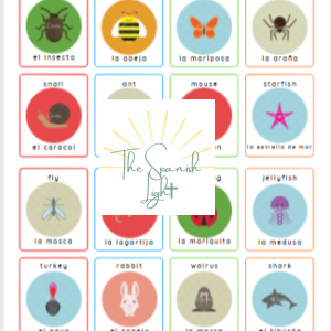 Animals and Their Sounds in Spanish Poster - The Spanish Light